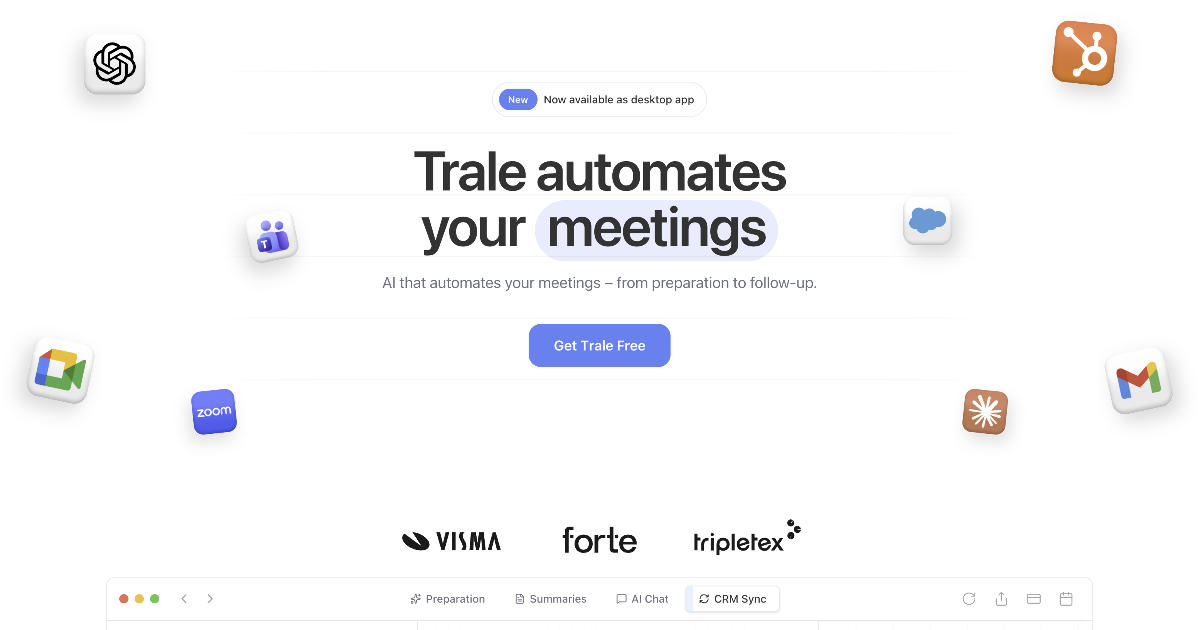 Trale AI | AI-Powered Meeting Notes & Follow-ups | Trale AI